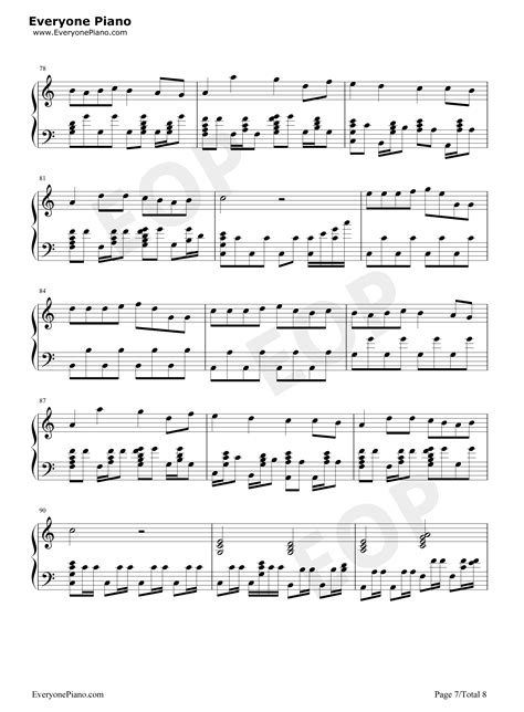 红日 李克勤五线谱预览7 钢琴谱文件五线谱双手简谱数字谱MidiPDF免费下载
