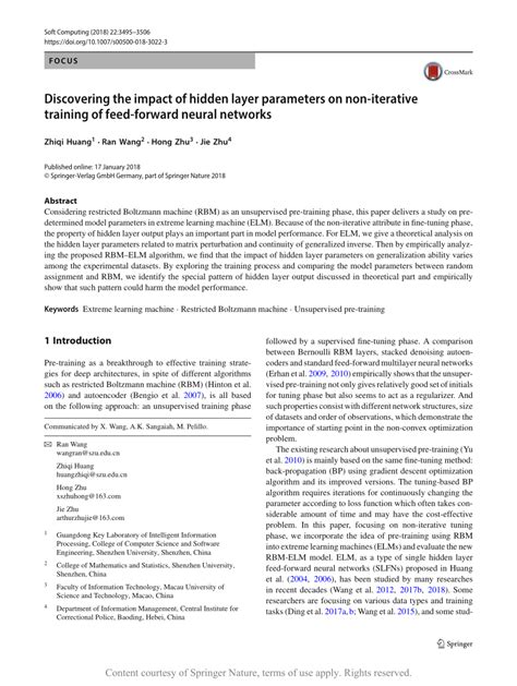 discovering the impact of hidden layer parameters on non iterative