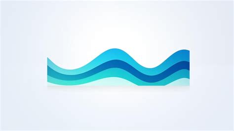 Abstract Blue Aqua Gradient Wave Pattern Illustration Premium Ai