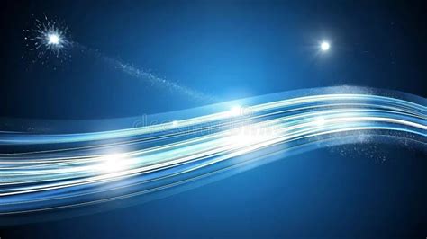 Abstract Glowing Blue Waves And Particles On Dark Background Stock Footage Video Of Wave