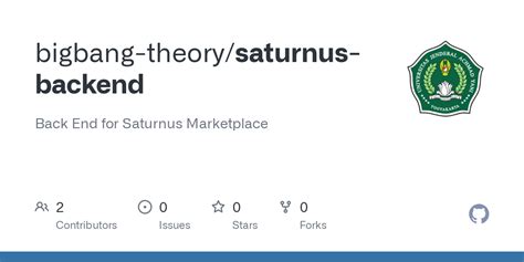 Github Bigbang Theorysaturnus Backend Back End For Saturnus Marketplace