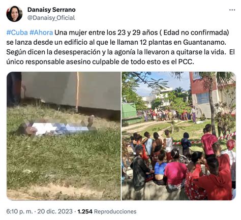 Una mujer se lanza del noveno piso de un edificio en Guantánamo