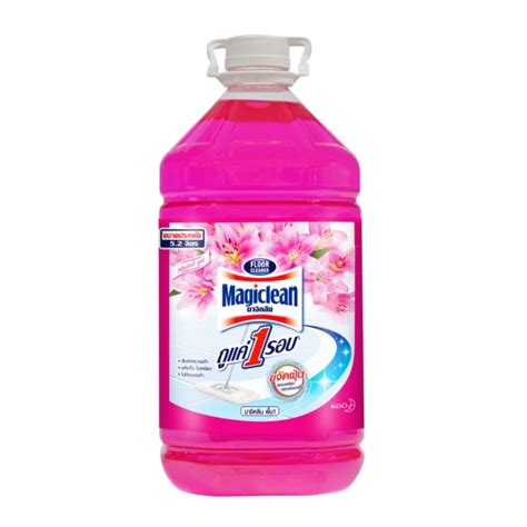 มาจิคลีน น้ำยาถูพื้น กลิ่นลิลลี่ บูเก้ 5 200 มล ไซส์แกลลอน Magiclean Floor Cleaner Lily Bouquet