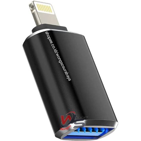 Jual Mini Otg Usb To Lightning Adapter Converter Usb 3 0 Plug Play Flashdisk Data Untuk Iphone X