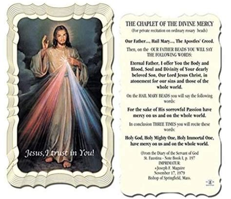 How To Pray The Divine Mercy Chaplet Poster Artofit