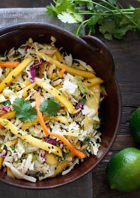 Asian Cabbage Mango Slaw Skinnytaste