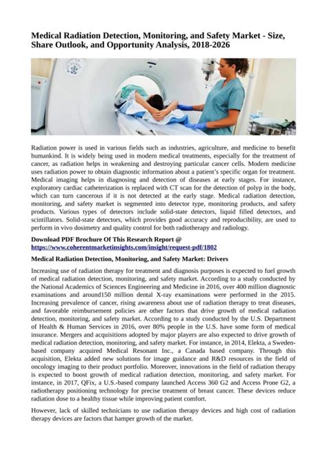 Ppt Medical Radiation Detection Monitoring Safety Market Report
