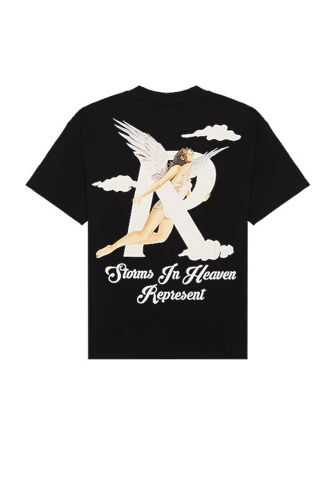 Represent Storms In Heaven T Shirt In Jet Black Revolve