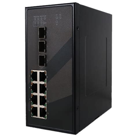 Black Eh9711 Series 11 Port Fast Ethernet Iec 61850 3 Industrial