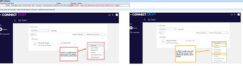 Unable To See Absence Quick Actions In Redwood My Team Ellipses — Cloud Customer Connect