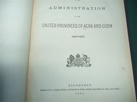 Census Of India 1931 United Provinces Of Agra Oudh Vol 40 OFF