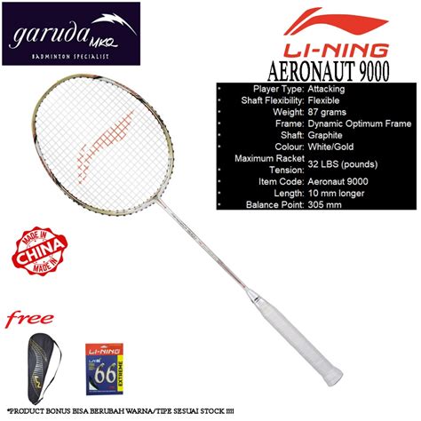 Jual Raket Badminton Lining Aeronaut 9000 Li Ning Aeronaut 9000