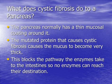 Ppt Cystic Fibrosis And The Effects On The Pancreas Powerpoint