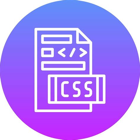 Premium Vector Css File Vector Icon Illustration Of Coding And