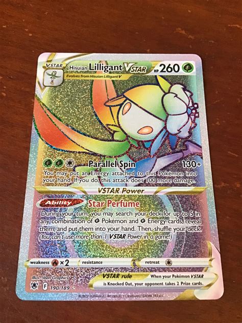 Pokemon Astral Radiance 190 189 Hisuian Lilligant VSTAR Secret Rare