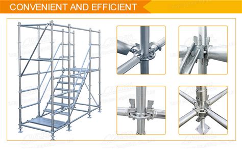 Safe Working Platform Steel Ringlock Scaffolding For Construction Scaffold Mobile Frame