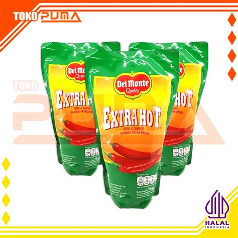 Jual 1kg Delmonte Extra Hot Chilli Sauce Saus Sambal Del Monte