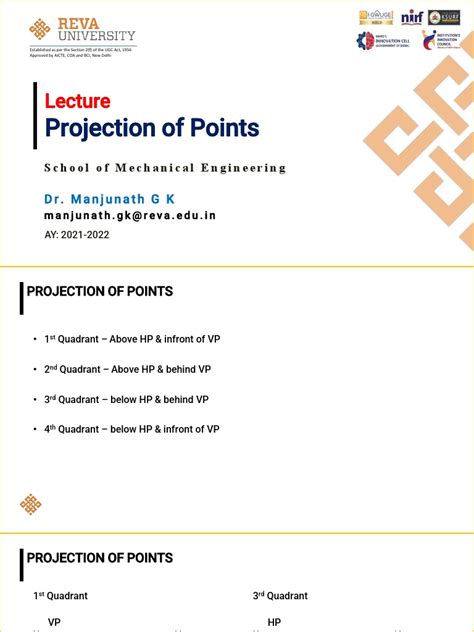projection points pdf