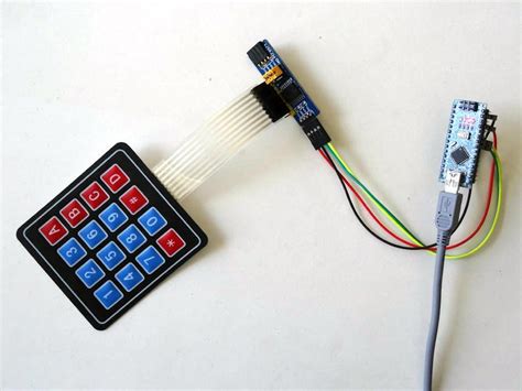 I2c Matrix Keypad With Pcf8574pcf8574a Gpio And Visuino Trybotics