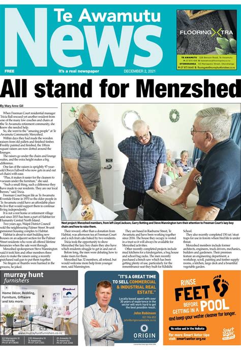 Te Awamutu News December 2 2021 By Cambridge News And Te Awamutu News