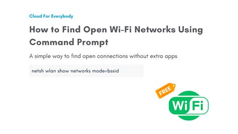 How To Find Open Wi Fi Networks Using Command Prompt By Aliyan Shaikh It For Everybody Medium