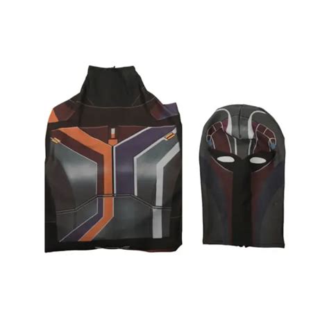 Takerlama Ahsoka Sabine Wren Cosplay Costume Star Wars Bodysuit Mask
