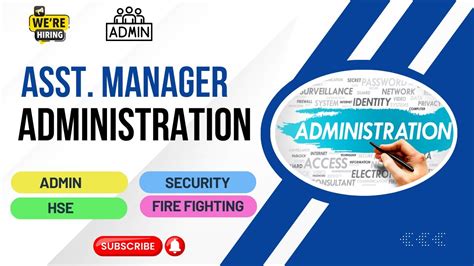 Job Opening Asst Manager Admin Eligibility Criteria Application