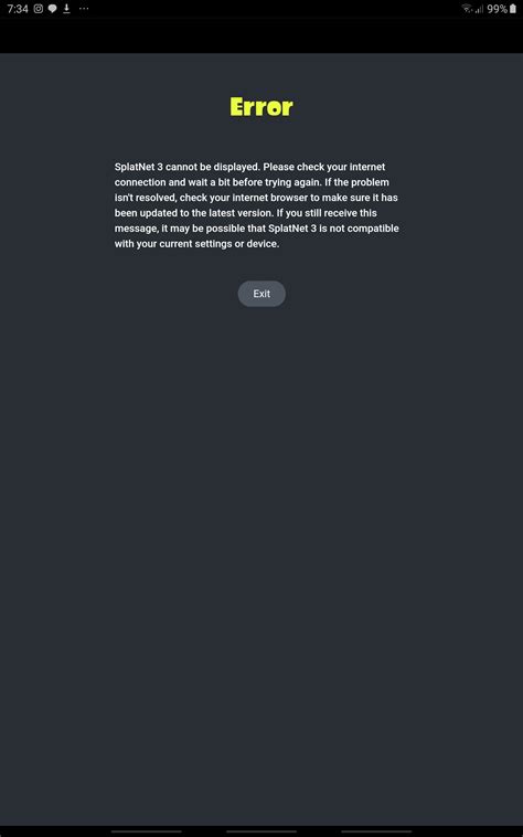 Splatnet 3 Wont Display But My Splatnet 2 Is Perfectly Fine And My