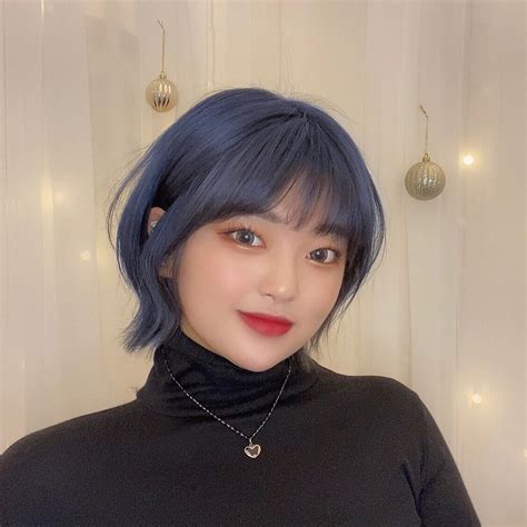 일산미용실 레이어드펌 레이어드컷 세븐스헤어 세라 누구나 한번쯤은 해보고싶은 블루 염색💙 탈색 1~2회 진행후 염색해야지 블루가 잘 보인답니다💙 첫방문시