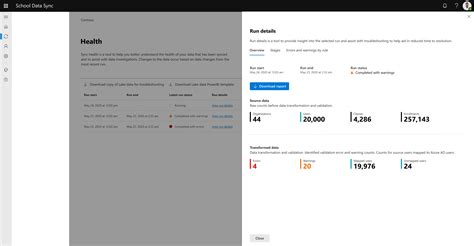 동기화 상태 및 모니터링 school data sync microsoft learn