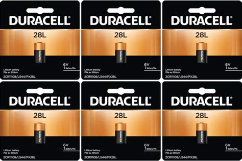 Amazon | Duracell 28L 6V フォト電子バッテリー (6個入りバリューパック) | Duracell(デュラセル ...