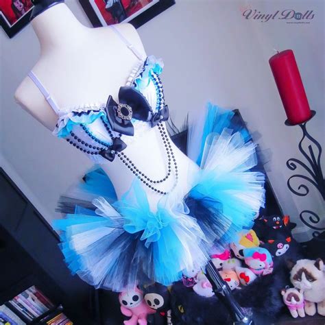 Alice In Wonderland Inspired Rave Outfit Vêtements Rave Costume Des