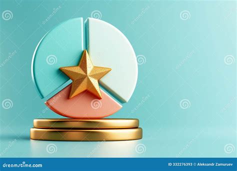 The Design Features A Three Part Pie Chart In Pastel Colors With A