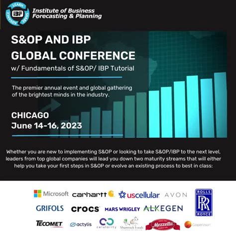 Institute Of Business Forecasting And Planning On Linkedin Ibf Sandop And Ibp Global Conference