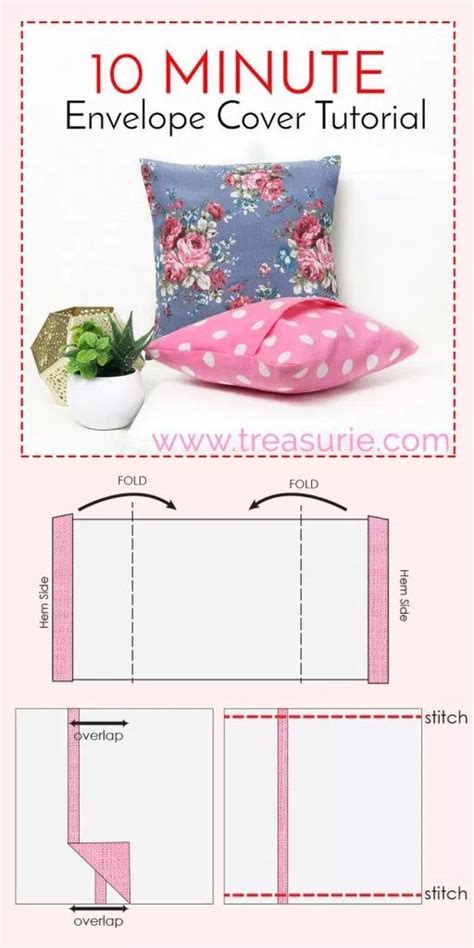 How To Make Cushion Covers Diy Envelope Cover 10 Mins Treasurie