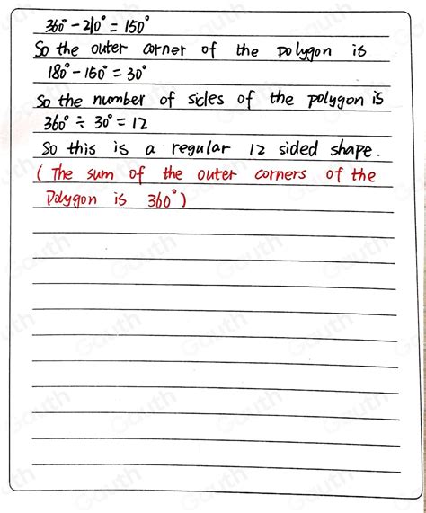 solved the diagram shows part of a regular polygon cari bilangan sisi