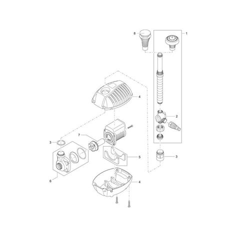 Pièces Détachées Aquarius Fountain Set Eco 7500 Oase Expert Bassin