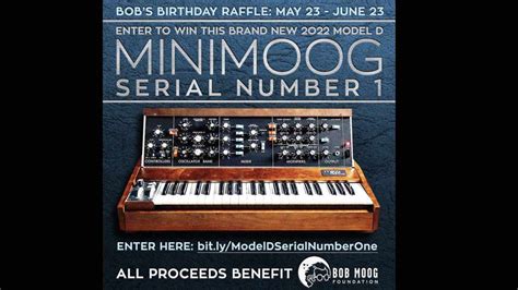 Bob Moog Foundation Announces Bob S Birthday Raffle For Serial Minimoog Model D Synth