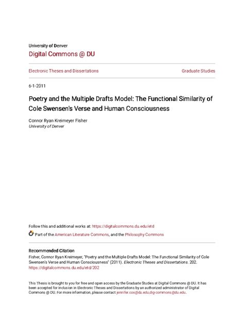 fillable online poetry and the multiple drafts model the functional