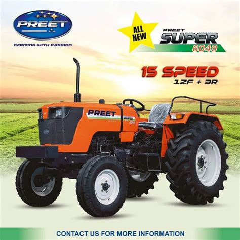 Preet Tractor 6049 2wd At ₹ 660000unit In Rae Bareli Id 2849223080497
