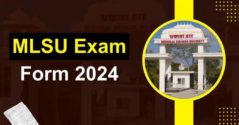 MLSU Exam Form 2024 Apply Online Admission Eligibility Selection