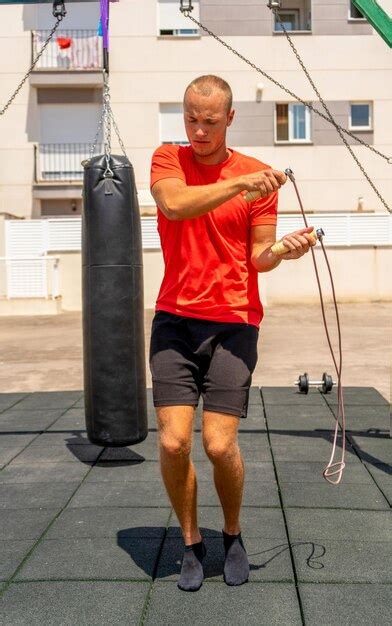 Premium Photo Young Man Exercising Outdoors