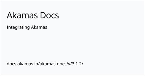 Integrating Akamas 312 Akamas Docs