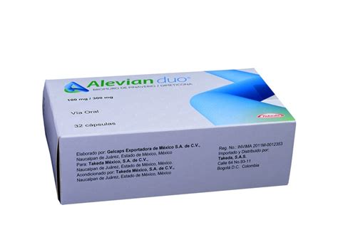 Comprar Alevian Duo 100 300mg 32 Cápsulas En Farmalisto Colombia