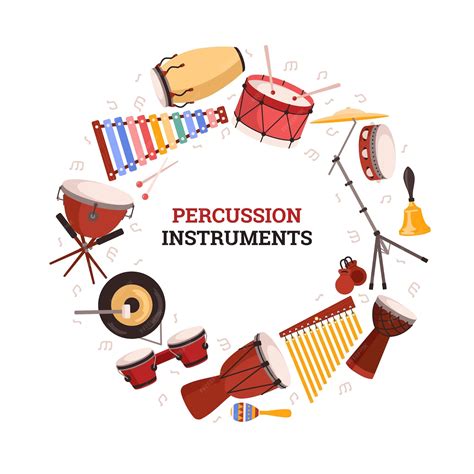 Premium Vector Percussion Musical Instruments Banner Or Poster Layout