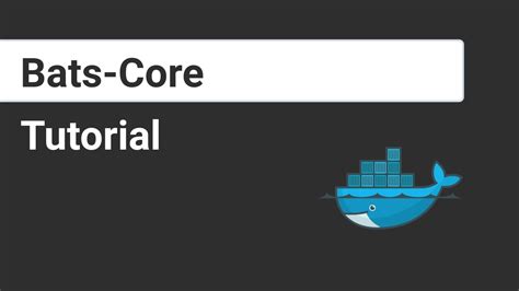 How To Test Docker Images And Shell Scripts With Bats Core YouTube