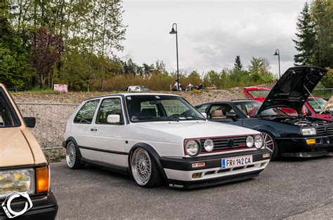 White Volkswagen Golf Mk2 G60 Vw Golf Tuning