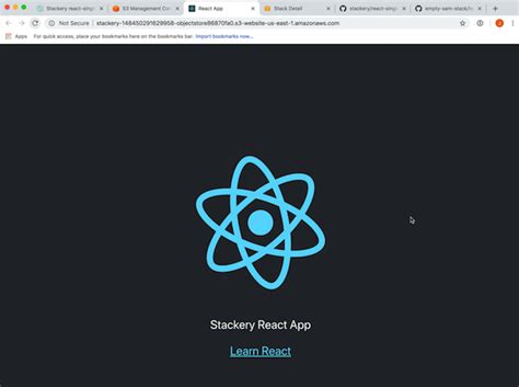 React Single Page App · Stackery Documentation