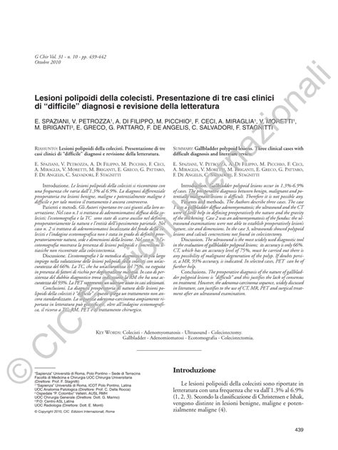 Pdf Gallbladder Polypoid Lesions Three Clinical Cases With