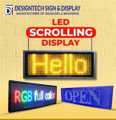 Red Wall Mounted Scrolling LED Display Board At 1500 Feet In Palghar ID 25911386833